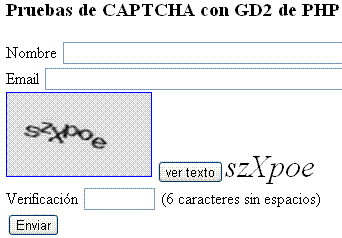 Cómo se hace un formulario de contacto: Uso de CAPTCHA